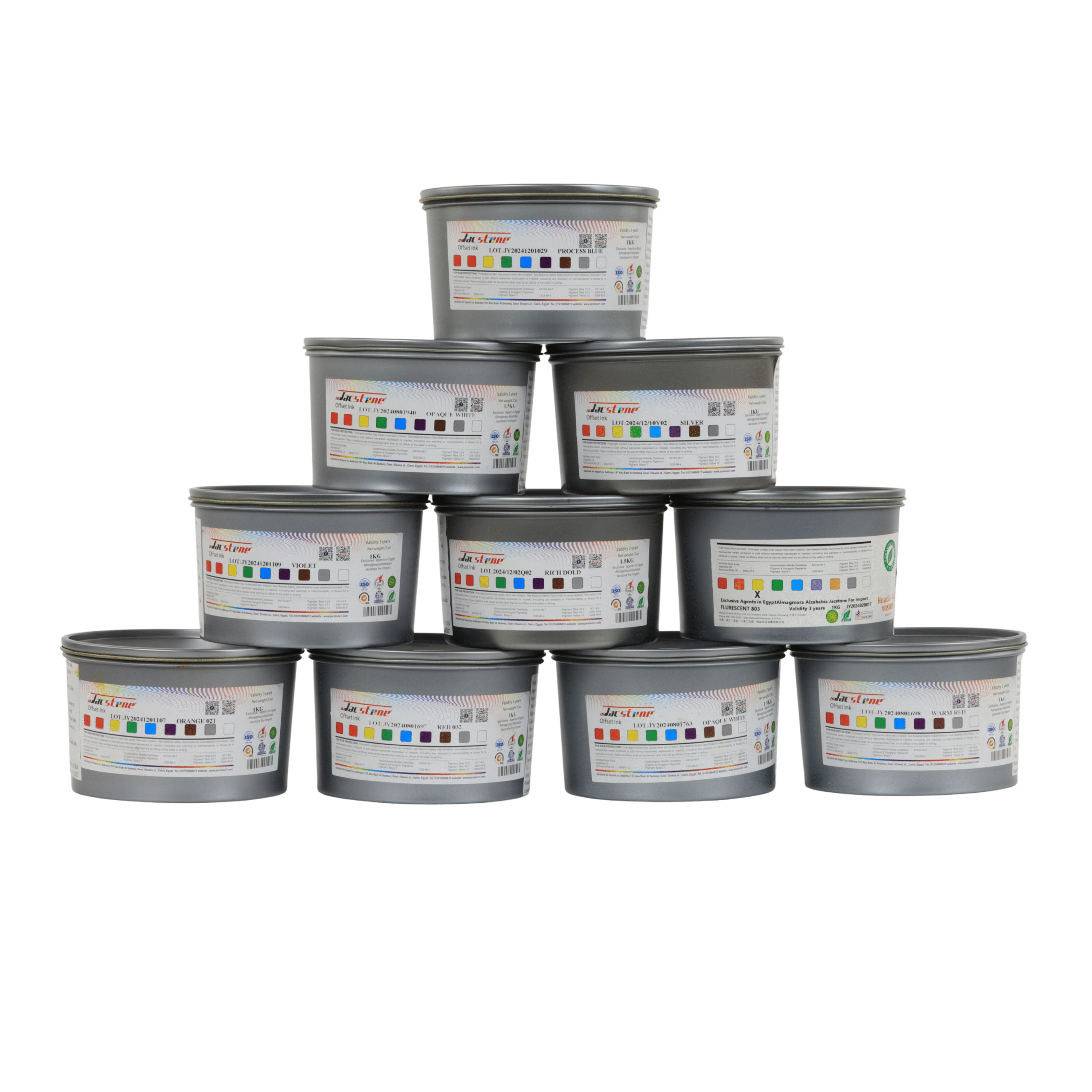 Jacstone Pantones Inks | jac stone